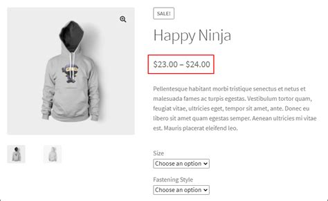How To Display Single Price For WooCommerce Variable Products