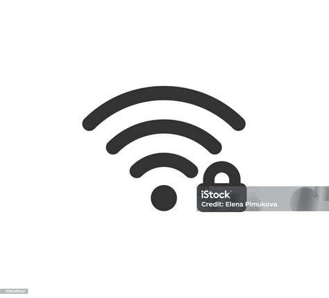 와이파이 기호 및 잠금 아이콘 무선 인터넷 신호가 차단되었습니다 Wifi 신호 오류입니다 실패 와이파이 아이콘 무선 인터넷 신호