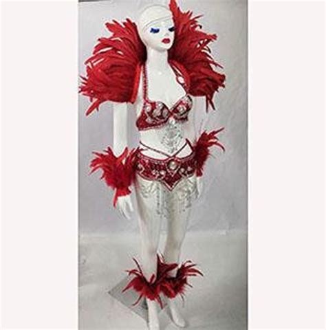 5pcs Sexy Showgirl Outfit Stage Show Costume Rave Outfit Las Vegas