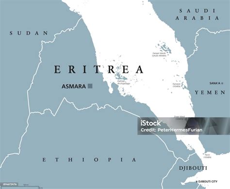 Eritrea Map In Africa Detailed Political Map Of Eritrea Eritrea