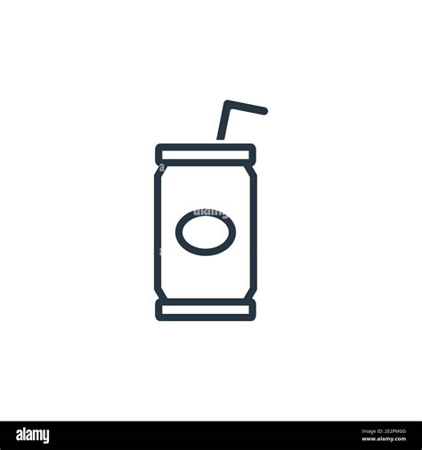 Coke Outline Vector Icon Thin Line Black Coke Icon Flat Vector Simple Element Illustration