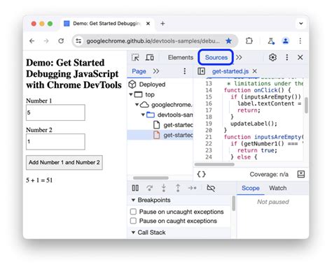 调试 Javascript Chrome Devtools Chrome For Developers