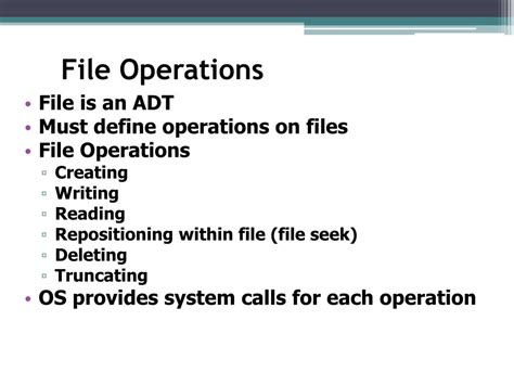 Ppt Understanding File Systems Structure Operations And Access