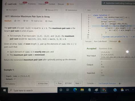 Shivam Chib On Linkedin Solved Leetcode1877