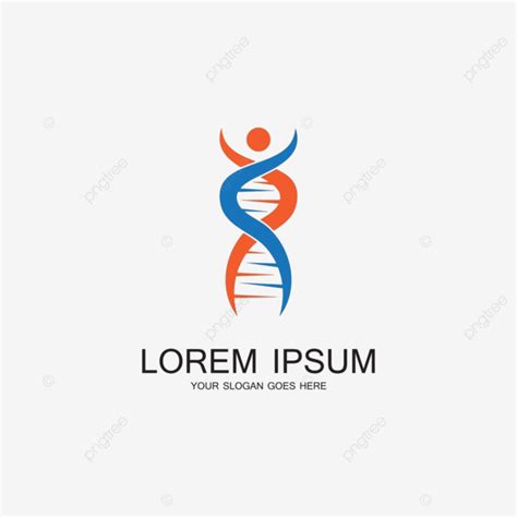 Human Dna Logo Icon Design Vector Healthy Gene Technology Vector
