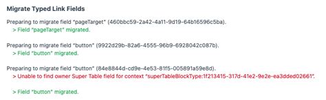 [hyper] migrating from typed link field is showing a super table err