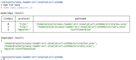 Custom Importer In `modern` Api Mode May Cause `errinvalidurlscheme