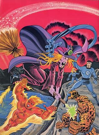 Witch Buzzard Transformed By Space Alien Fantastic Four Foe