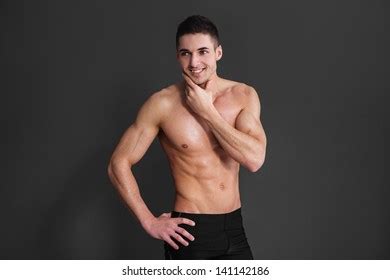 Sexy Smiling Man Stock Photo 141142186 Shutterstock