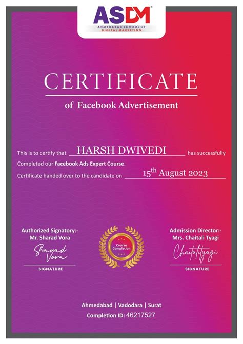 Harsh Dwivedi On Linkedin Happy To Have Earned My Social Media Marketing And Facebook Ads Expert