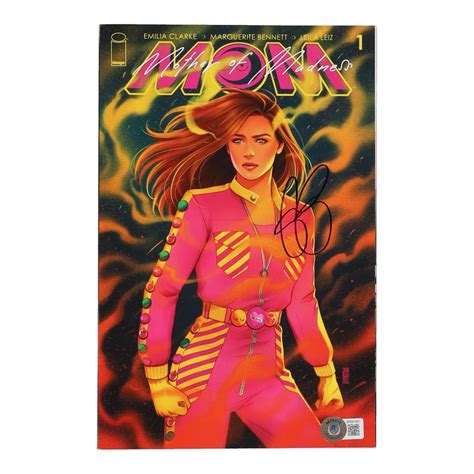 Emilia Clarke Signed M O M Mother Of Madness Image Comic Book Beckett Pristine