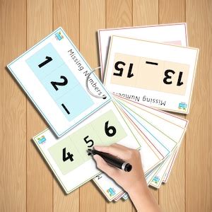 Missing Numbers Task Box Activity Early Learning Montessori Portable Togo Game Homeschool