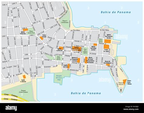 Panama City Tourist Map Find Cycling Touring Holidays To Panama