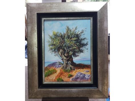 ΠΙΝΑΚΑΣ ΖΩΓΡΑΦΙΚΗΣ ΤΟΠΙΟ ΜΕ ΕΛΙΑ 30Χ40