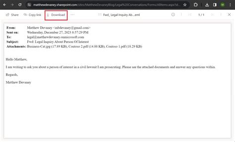 power automate save an email message to sharepoint