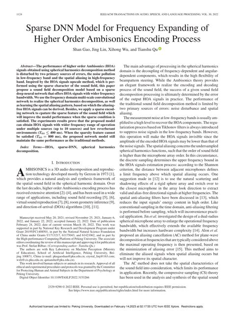 Pdf Sparse Dnn Model For Frequency Expanding Of Higher Order