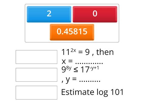 Common Logarithms Match Up