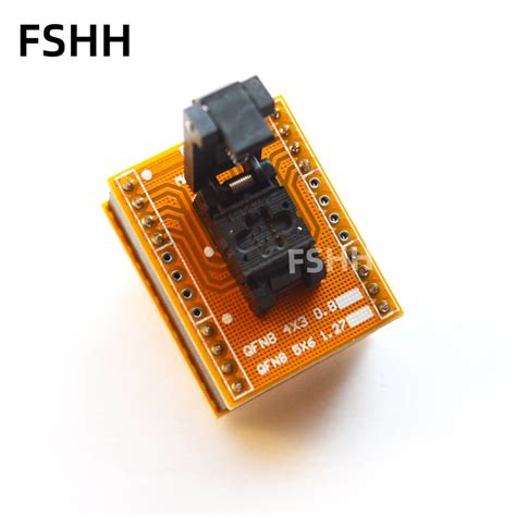 4x3mm 0 8mm qfn8 test socket udfn8 dfn8 ml8f wson8 adapter qfn8 to dip8