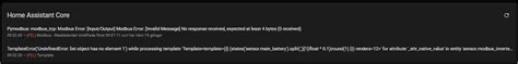 anyone else having modbus issues configuration home assistant community