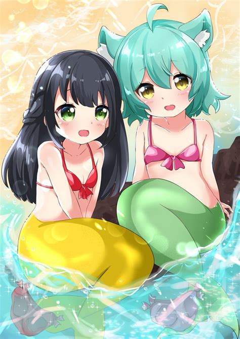 「人魚🧜‍♀️💗 」 きゅんもふのイラスト