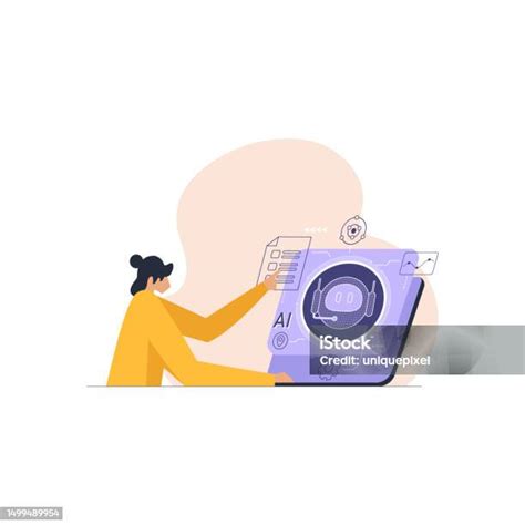 Ai와 챗봇 채팅 인공지능 Chat Gpt 미래기술 스마트 로봇이 정보를 생성하고 미래형 기술 전환 Cpu에 대한 스톡 벡터