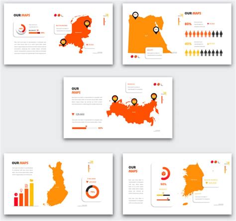 World Maps Infographics Keynote Template Incl Maps And Data Envato