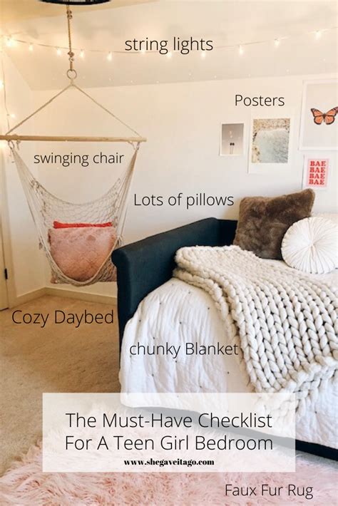 Teen Girl Bedroom Essentials A Complete Checklist She Gave It A Go