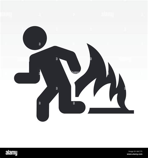Vector Illustration Of Single Isolated Security Exit Icon Stock Vector