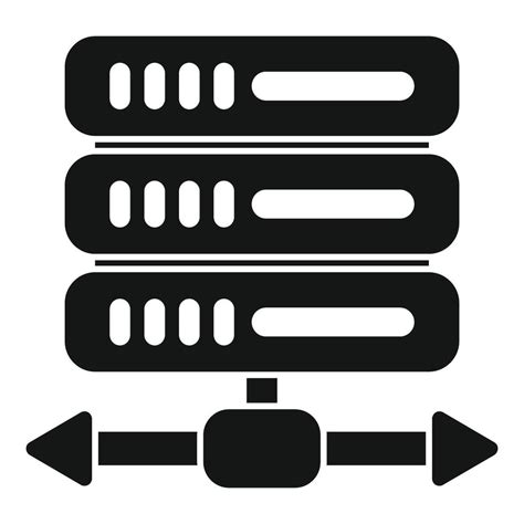 Data Transferring Between Servers Icon Showing Data Synchronization Process 48295158 Vector Art