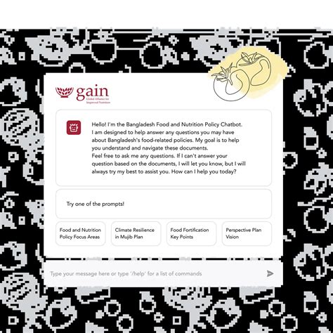Chatbot For Food Policy Analysis Rowsquared