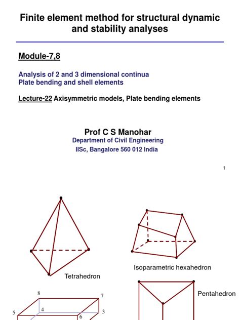 Finite Element Analysis Of Axisymmetric Structures Using Plate And Shell Elements Pdf