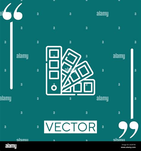Pantone Vector Icon Linear Icon Editable Stroked Line Stock Vector