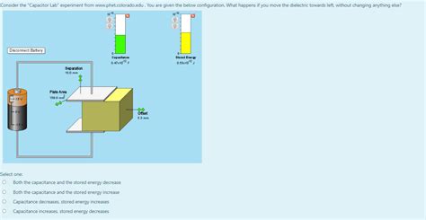 Solved Consider The Capacitor Lab Experiment From Chegg