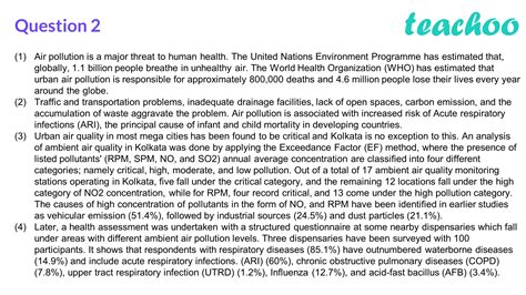 [Case Based Factual Passages] Air pollution is a major threat to human