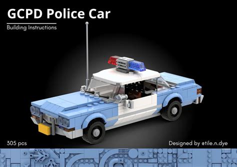 Lego Moc Gcpd Police Car Lego City Moc Instructions By Marinbrickdesign Rebrickable Build