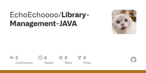 Github Echoechoooolibrary Management Java