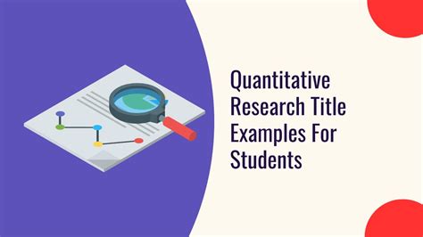 171 Top Quantitative Research Title Examples For Students