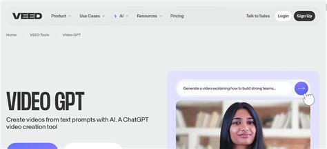 Video Gpt By Veed Ai Powered Text To Video Creation