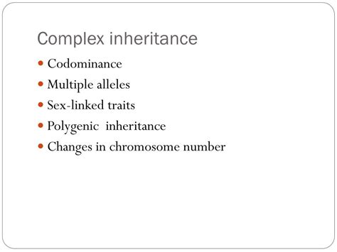 Ppt 123 Complex Inheritance In Humans Powerpoint Presentation Free
