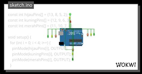 Lampu Part 2 Wokwi ESP32 STM32 Arduino Simulator