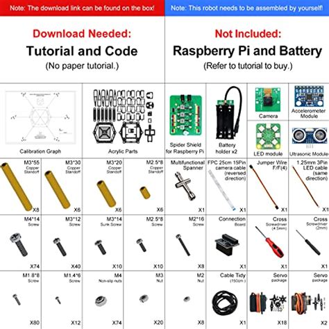 Freenove Big Hexapod Robot Kit For Raspberry Pi 4 B 3 B A Walking Self Balancing Live Video