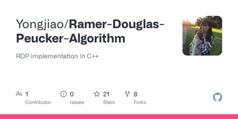 github yongjiao ramer douglas peucker algorithm rdp implementation