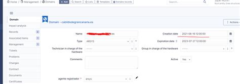 wrong creation date in domain listing · issue 11947 · glpi project