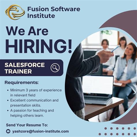 Fusion Software Institute Kharadi Pune On Linkedin Salesforcetrainer Hiringnow
