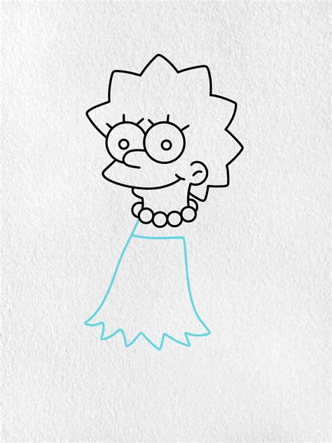 How To Draw Lisa Simpson Step By Step Drawing Tutorials