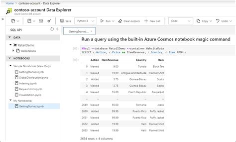 Built In Jupyter Notebooks In Azure Cosmos Db Are Now Available