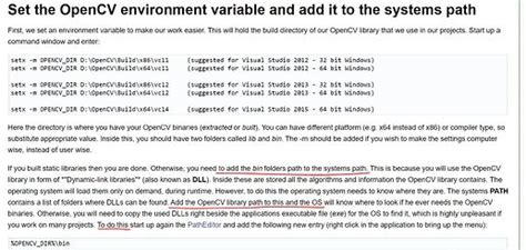 Tutorials Of Adding Environmental Variable To System Path Build Opencv