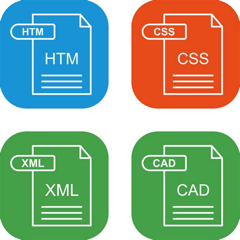 HTM And CSS Icon Vector Art At Vecteezy