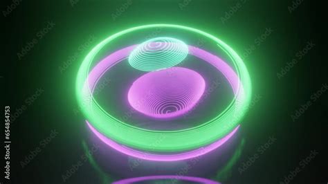 abstract looping 3d animation of a multitude of shining threads lines