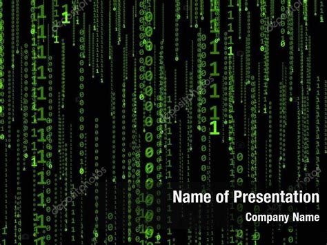 Zero Binary Code One Powerpoint Template Zero Binary Code One